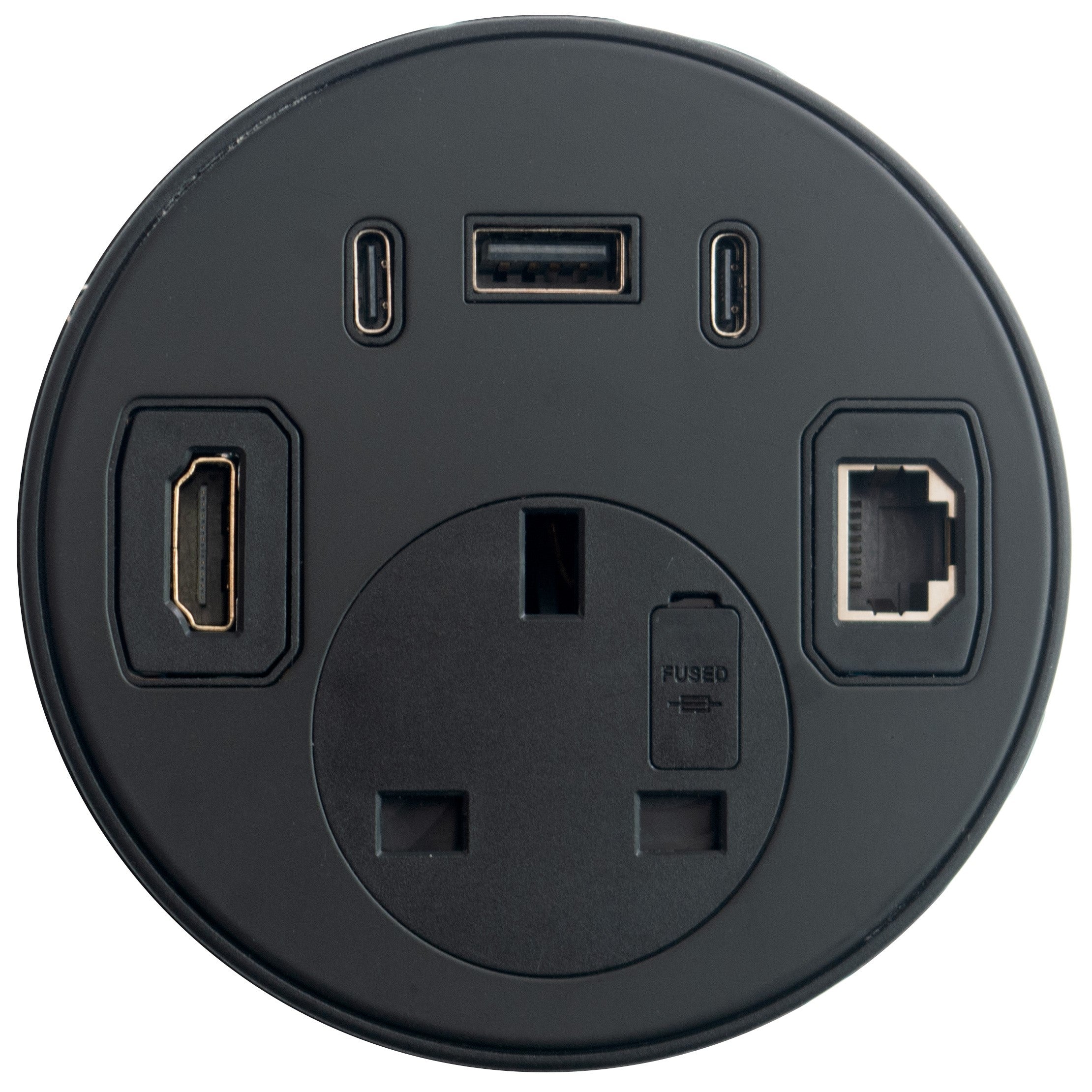 Osby Built in Desk Power Outlet with HDMI USB A USB C
