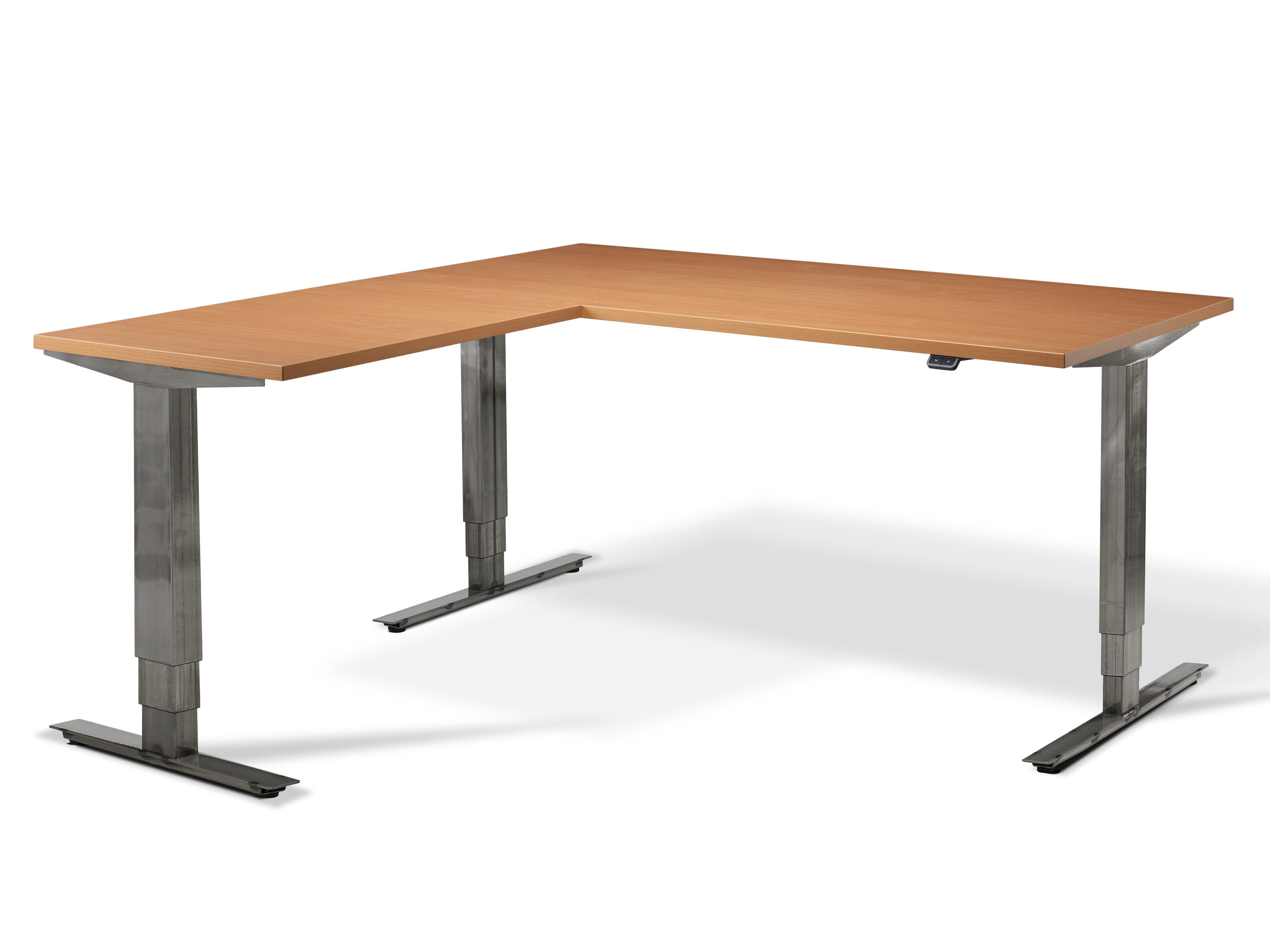 Sit Stand Corner Desk With Bluetooth Control UK FRISKA DESK