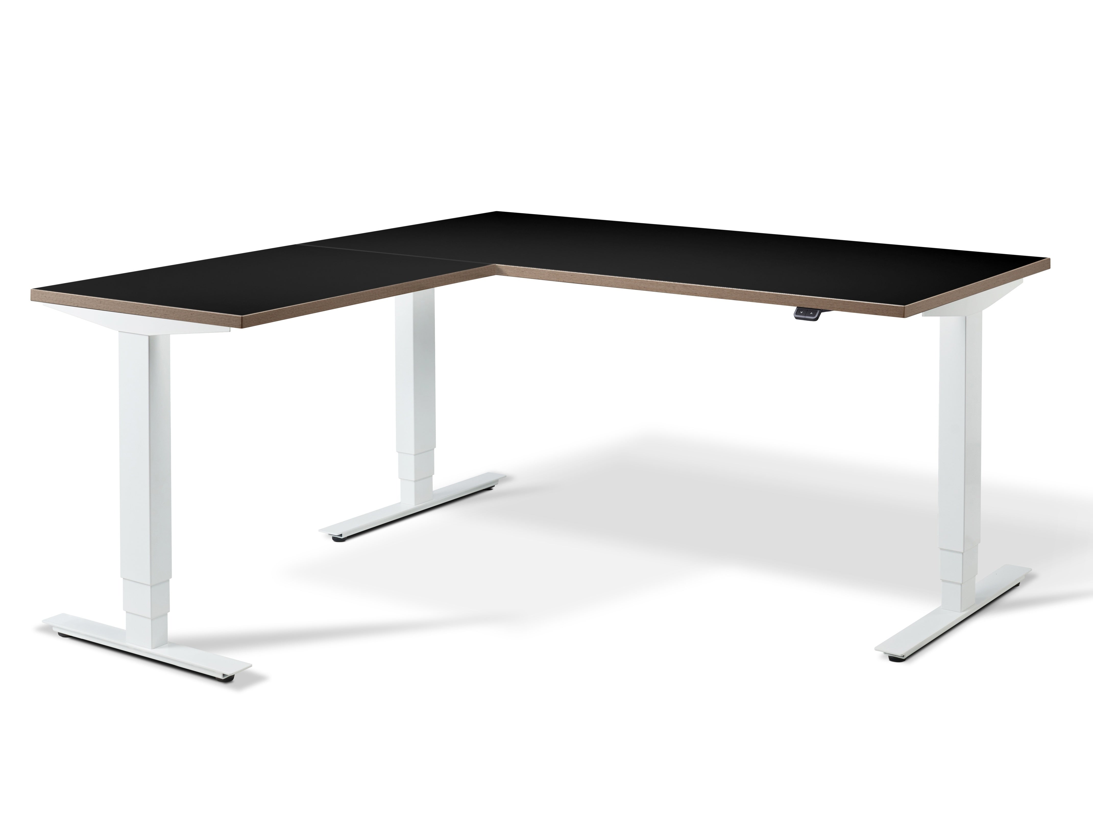 Height Adjustable Corner Desk Heavy Duty UK FRISKA DESK